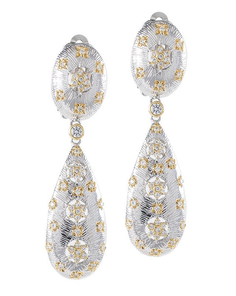 Filigree Elongated Pear Drop Earrings – Jarin K Jewelry